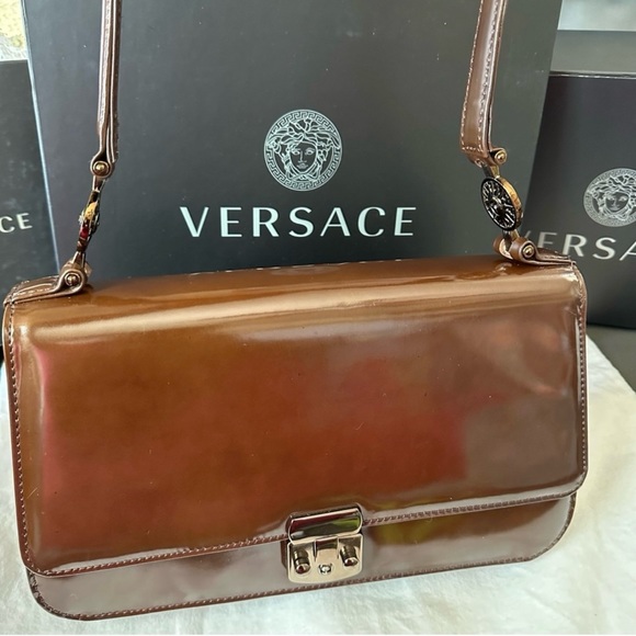 Versace | Bags | Vintage Versace Styled In Italy Handbag | Poshmark